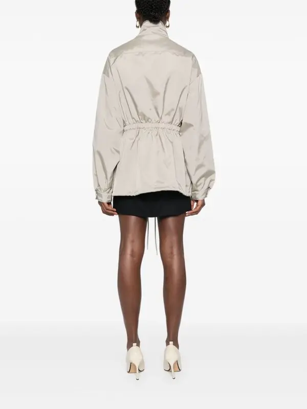 Wardrobe.NYC Drawstring Zip-up Parka - Neutrals