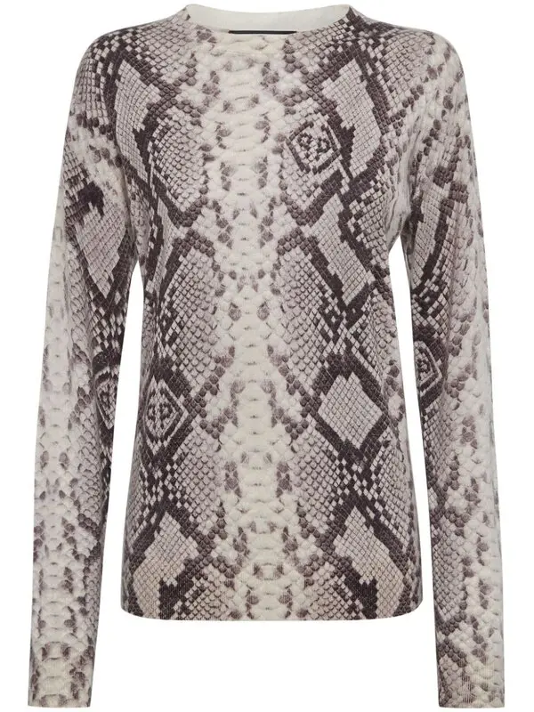 Philipp Plein Pitone Cashmere Sweater - Neutrals