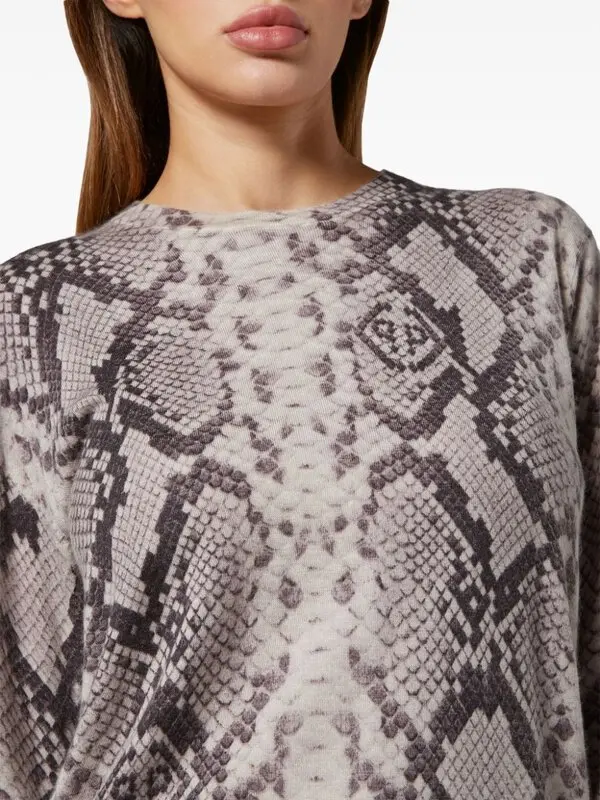Philipp Plein Pitone Cashmere Sweater - Neutrals
