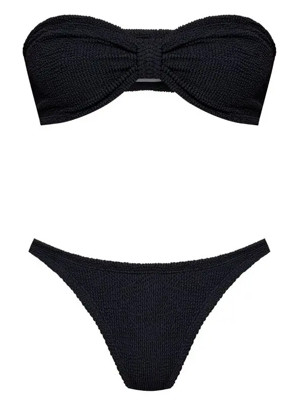 Hunza G Tina Bandeau Bikini Set - Black