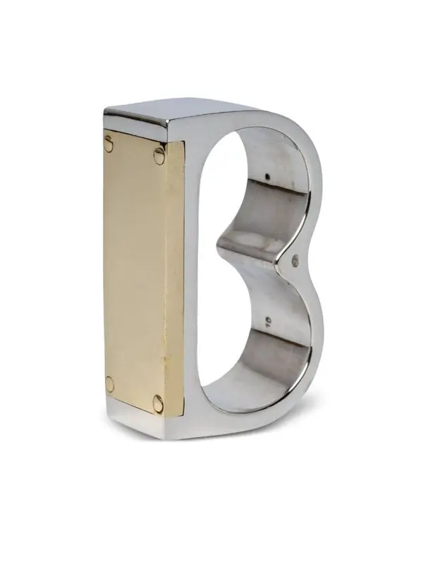 PARTS OF FOUR Plate Double Ring - Silver