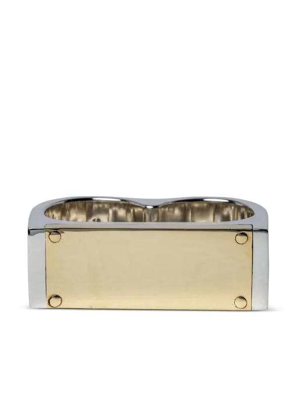 PARTS OF FOUR Plate Double Ring - Silver