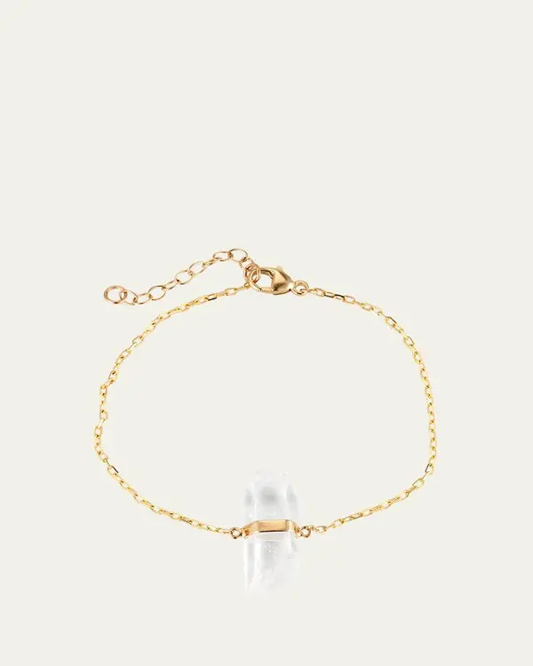 Jia Jia Crystal Quartz Chain Bracelet - Gold