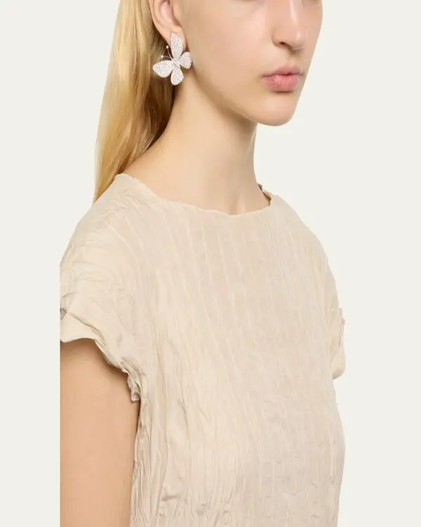 MIO HARUTAKA 18k Butterfly Diamond Earring