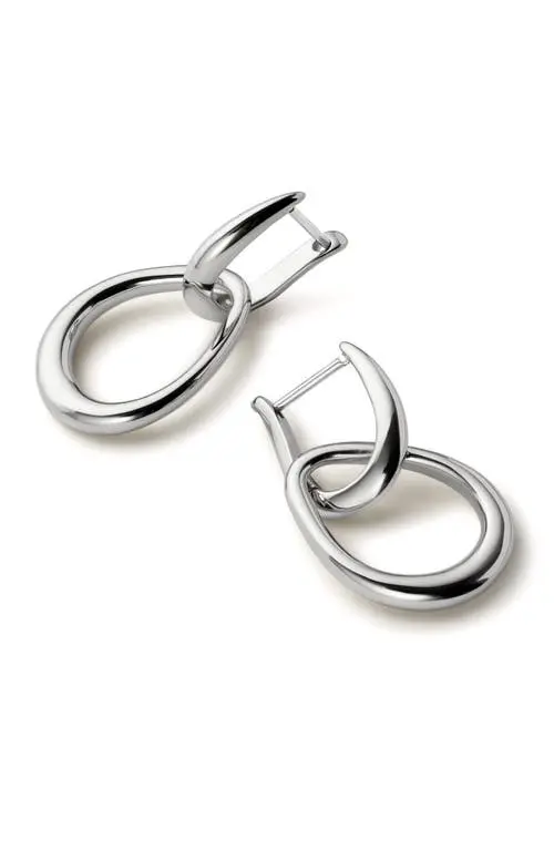 ANA LUISA Double Ring Hoop Earrings - Silver