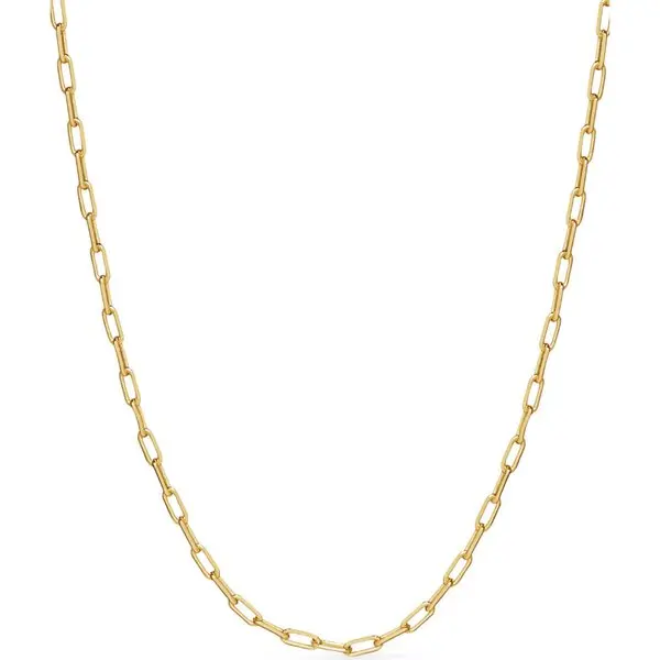 ANA LUISA Laura Slim Link Chain Necklace - Gold