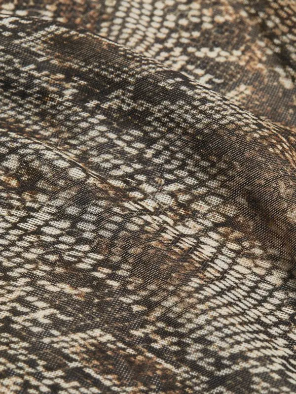 Lapointe Printed Mesh Sheer Bodysuit
