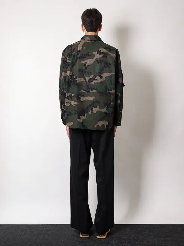 Valentino Garavani Cotton Jacket With Camouflage Motif