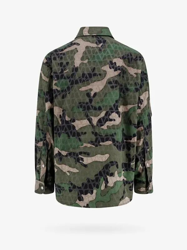 Valentino Garavani Cotton Jacket With Camouflage Motif