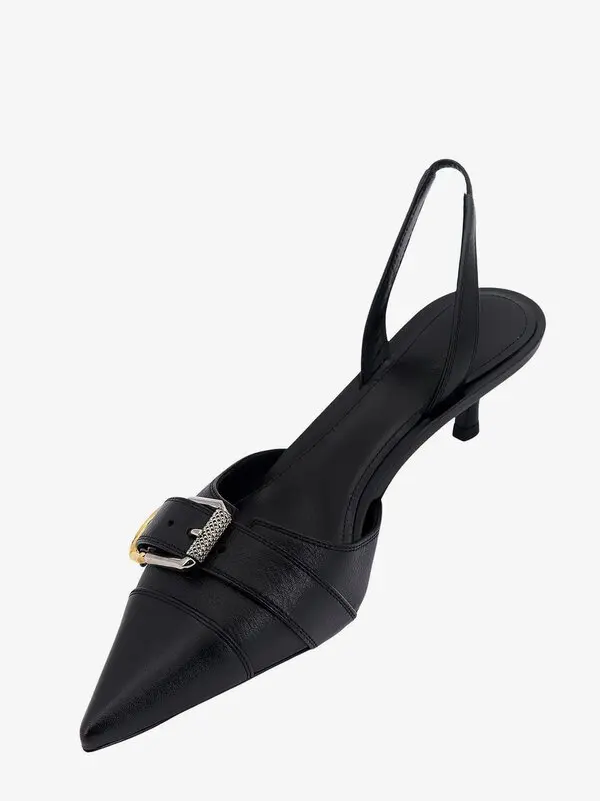 Givenchy Voyou Leather Slingback - Black