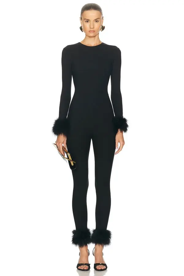 Blumarine Feather Jumpsuit