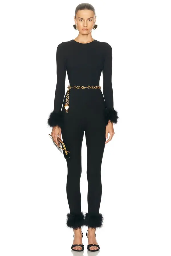 Blumarine Feather Jumpsuit