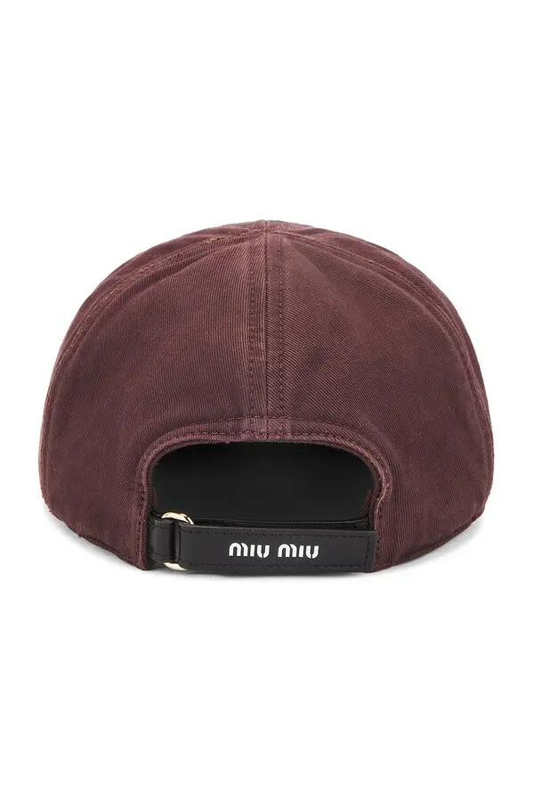 Miu Miu Drill Baseball Hat