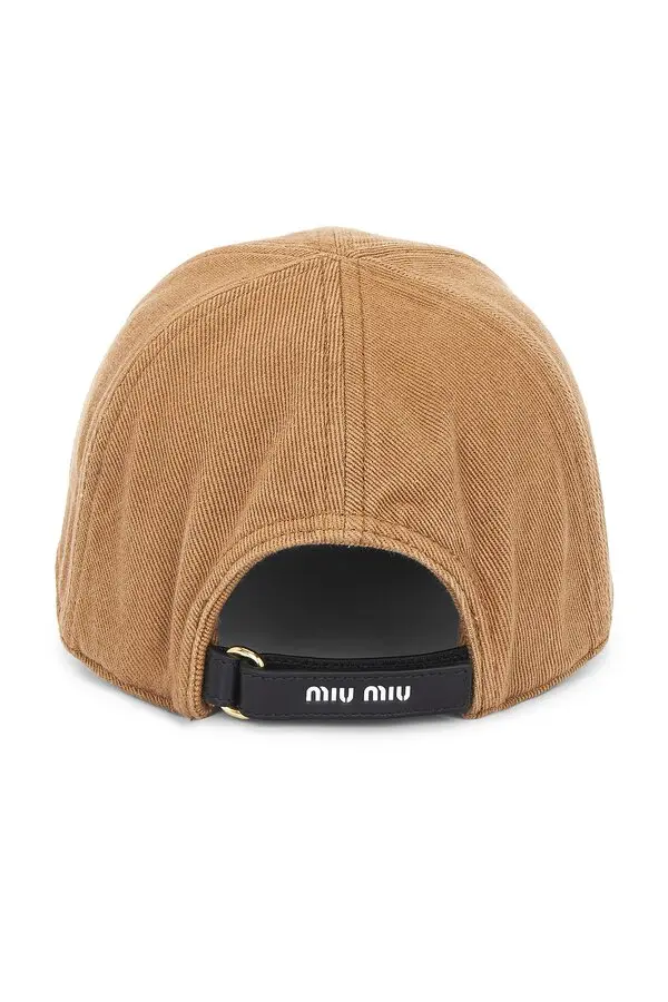 Miu Miu Drill Baseball Hat