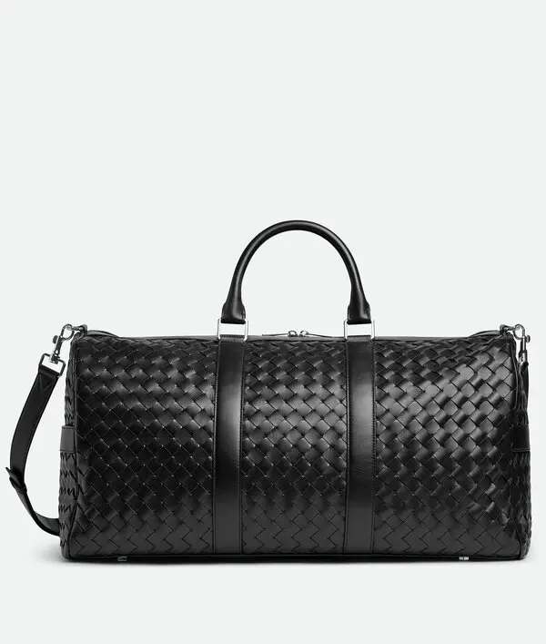 BOTTEGA  VENETA Intrecciato Cabin Duffle Bag - Black