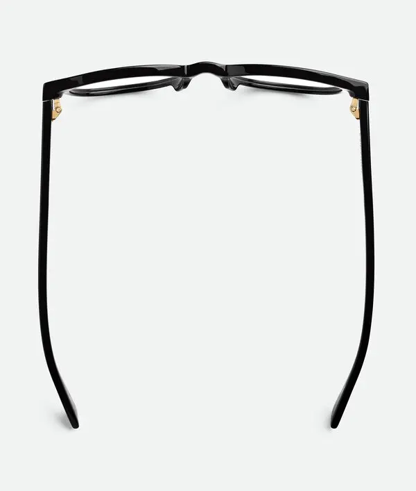 Bottega Veneta Classic Panthos Eyeglasses - Black/transparent