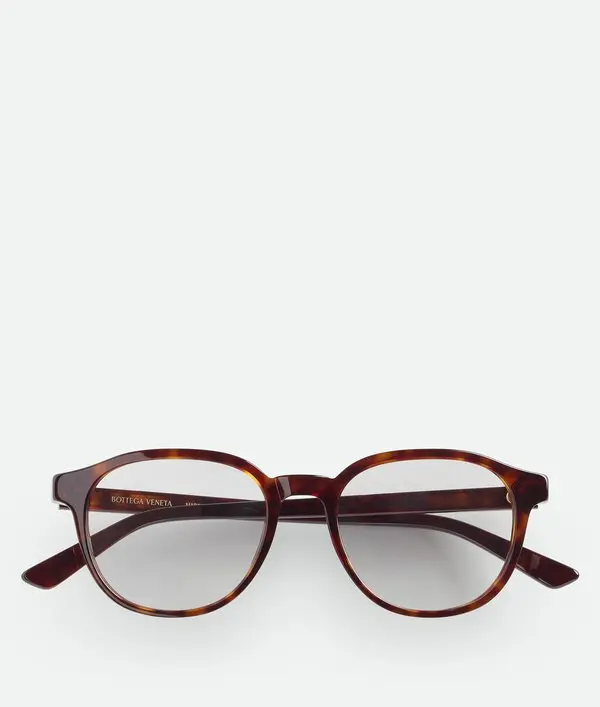 BOTTEGA  VENETA Bottega Veneta Panthos Eyeglasses - Havana/transparent