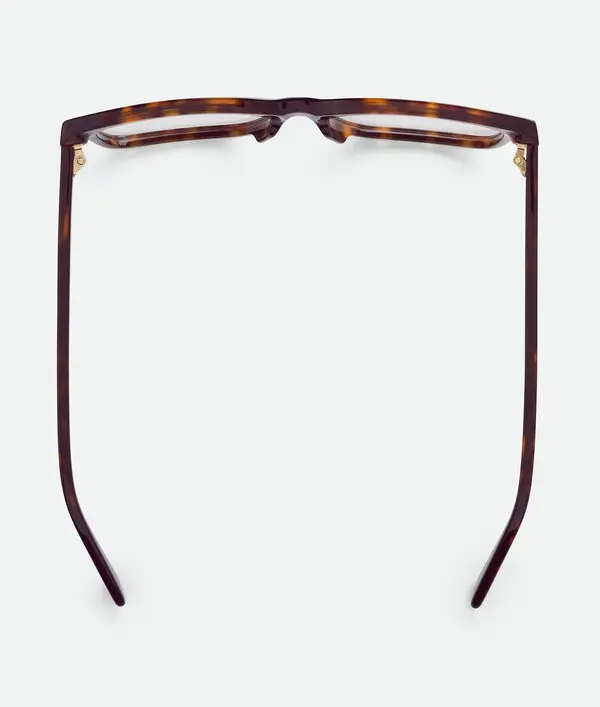 Bottega Veneta Classic Rectangular Eyeglasses - Havana/transparent
