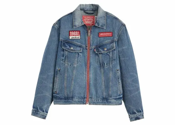LEVI'S X Mclaren Racing Heritage Trucker Jacket - Medium Indigo