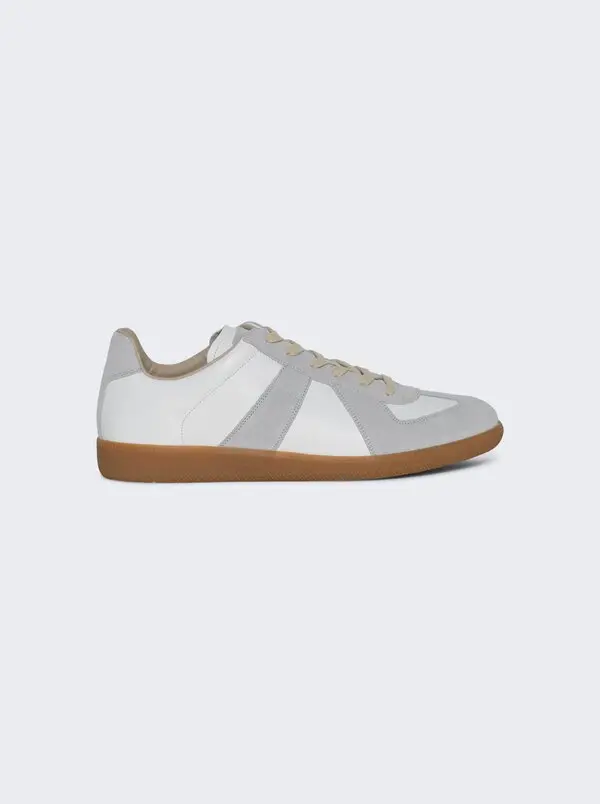 MAISON MARGIELA Replica Sneakers In Nappa Leather And Suede - White