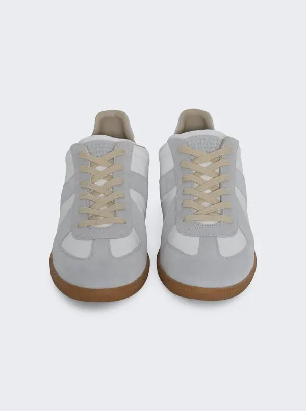 MAISON MARGIELA Replica Sneakers In Nappa Leather And Suede - White