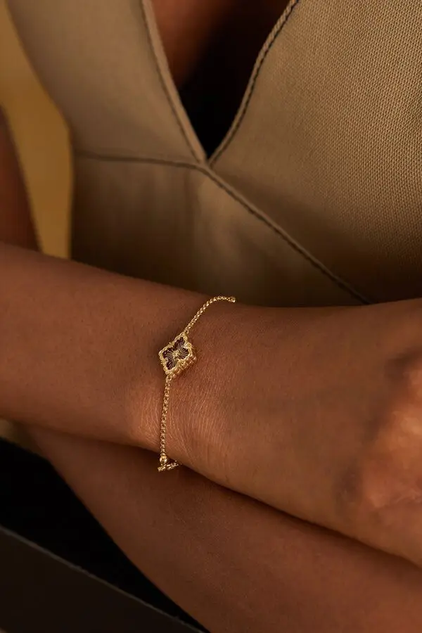 Buccellati Opera Tulle 18-karat And Enamel Bracelet