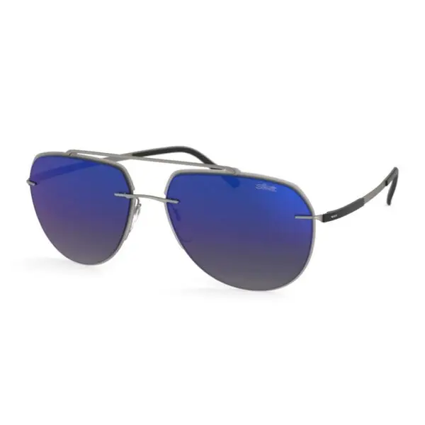 SILHOUETTE Aviator Sunglasses - Gray