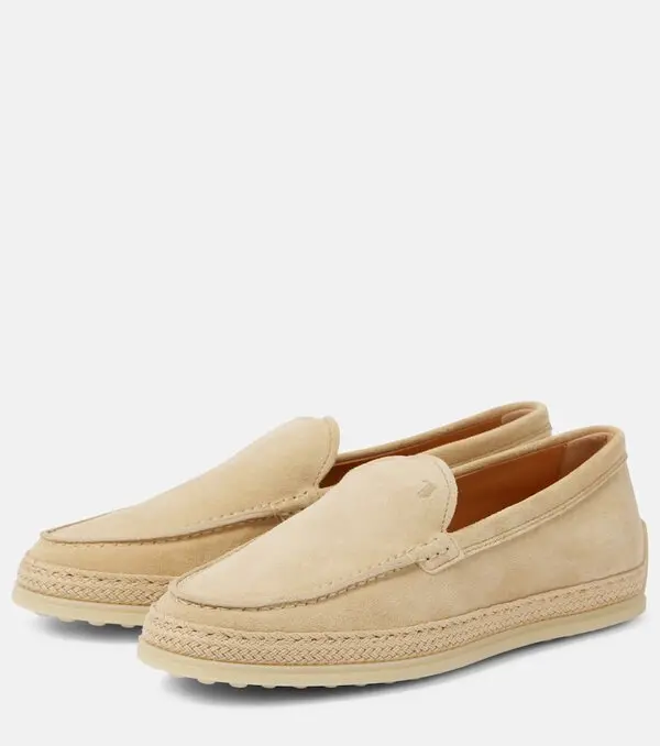 TOD'S Suede Espadrilles - Beige