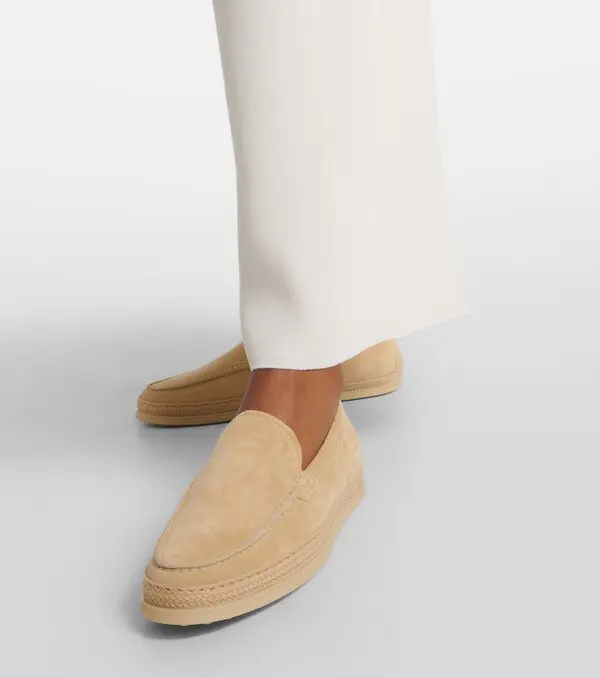 TOD'S Suede Espadrilles - Beige