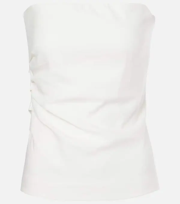 SIR. Dorian Linen-blend Tube Top - White