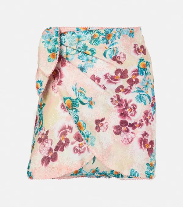 Agua Bendita Agustina Prado Linen Beach Cover-up - Multicoloured