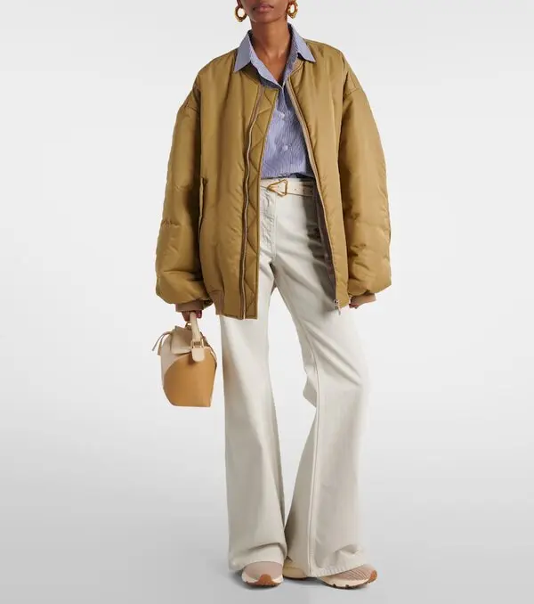 TOD'S Leather-trimmed Knit Sneakers - Beige