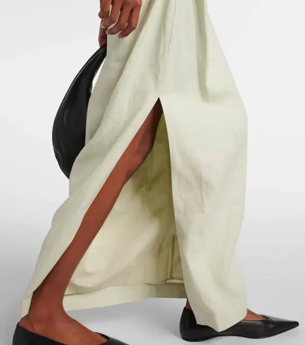 SIR. Iris Asymmetric Linen Maxi Skirt