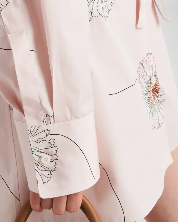 Prada Printed Poplin Shirt Dress