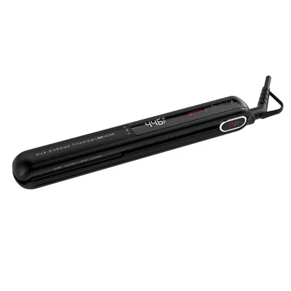 GA.MA ITALY PROFESSIONAL G-evo Silk Chrome Titanium Flat Iron - Black