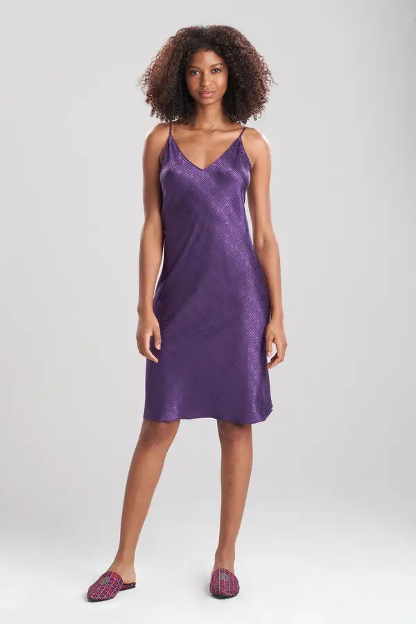 Natori Infinity Jacquard Slip - Purple