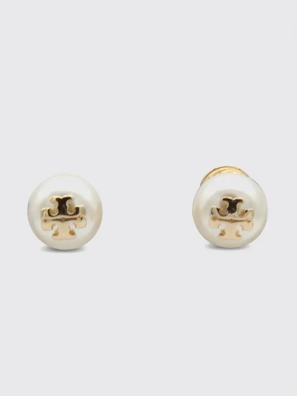 Tory Burch Jewel Stud Earrings - Ivory