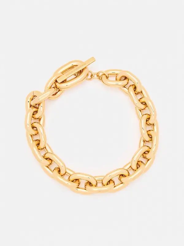 Rabanne Chain Link Necklace - Gold