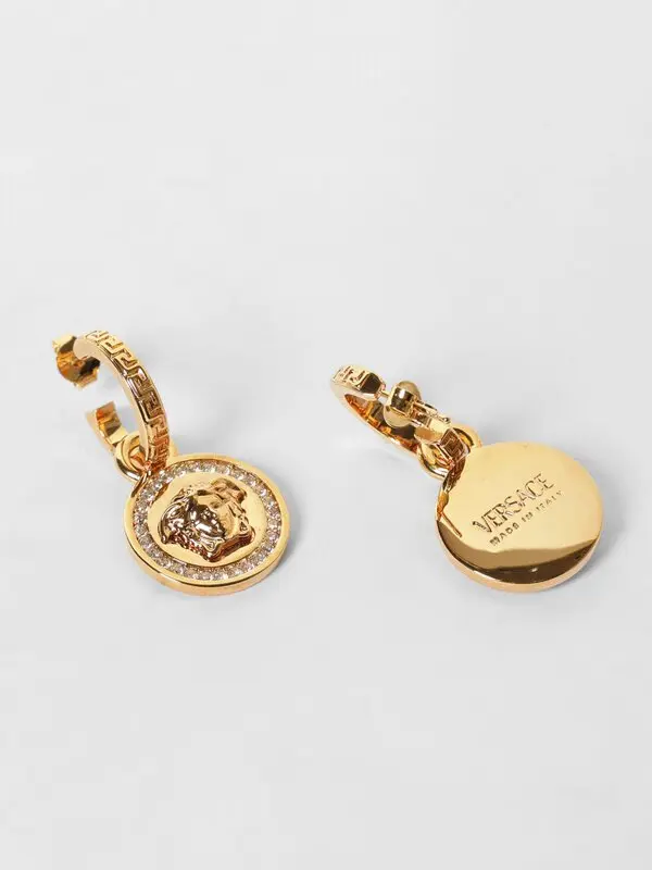 Versace Medusa Coin Drop Earrings