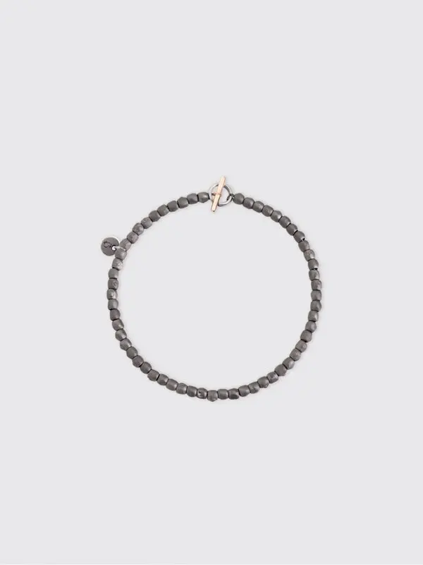 DODO Bollicine Mini Granelli Bracelet In Titanium - Black