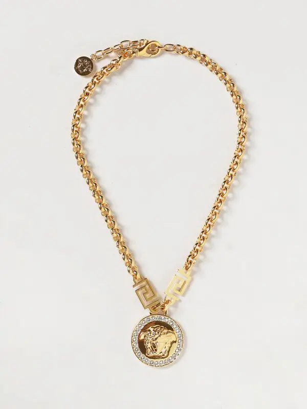 Versace Medusa Charm Necklace - Gold