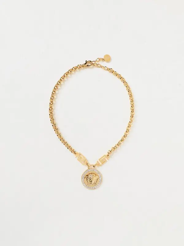 Versace Medusa Charm Necklace - Gold