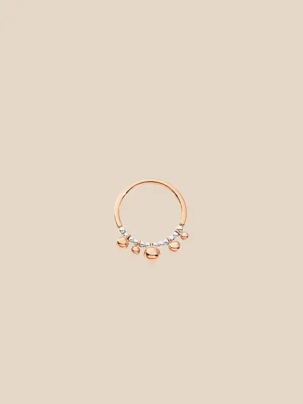 DODO 9 Kt Bollicine Ring With Spheres