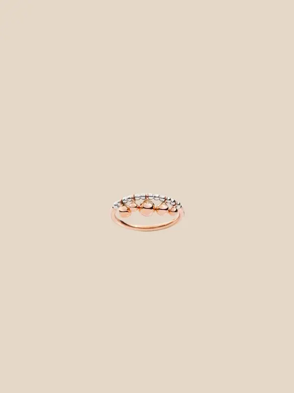 DODO 9 Kt Bollicine Ring With Spheres
