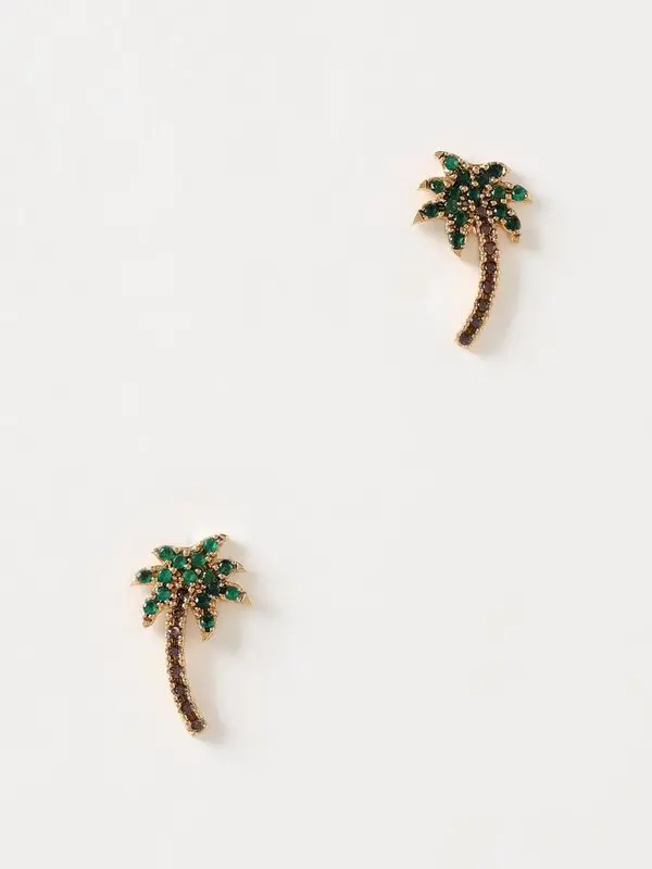 Palm Angels Jewel Palm Tree Earrings - Gold