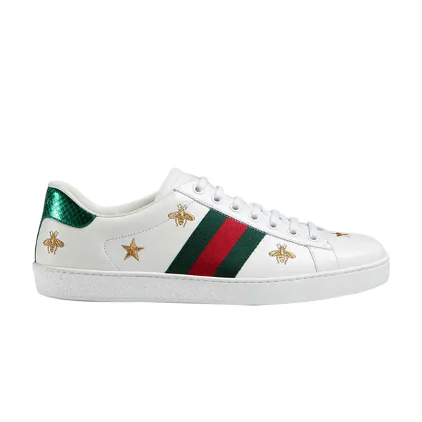 Gucci Ace Embroidered Sneakers - White