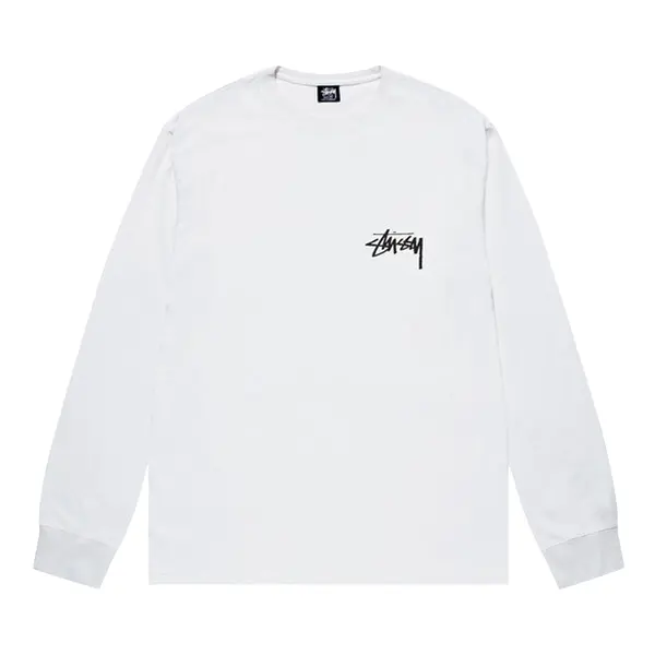 StÜssy Gold Lion Long-sleeve Tee - White
