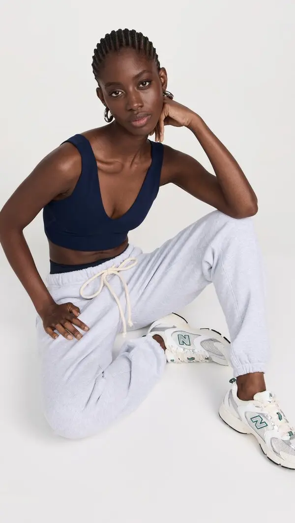 Free People Never Better Crop Cami - Midnight Navy
