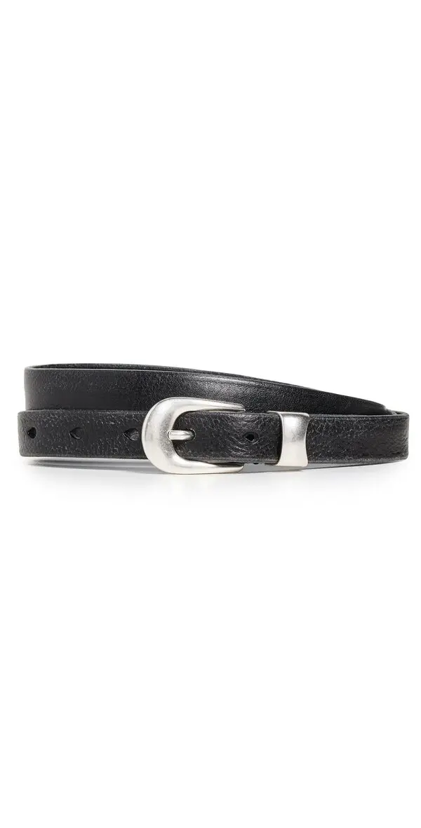 Our Legacy Leather Belt - Black Leather