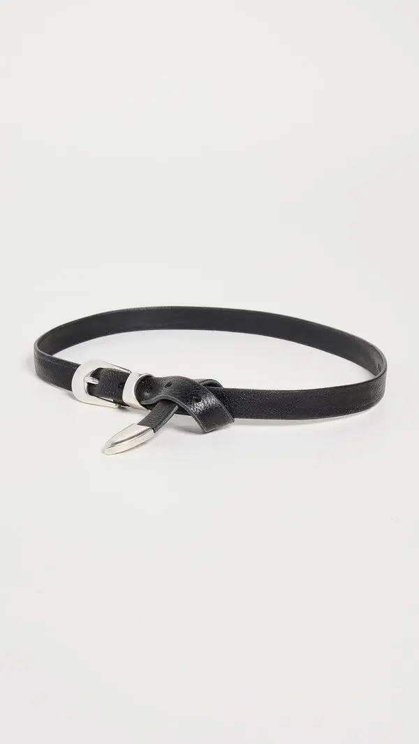 Our Legacy Leather Belt - Black Leather